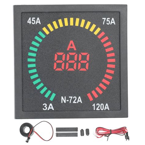 Amperímetro Digital Led Medidor Digital De Señal De Corriente Ca N‑72a
