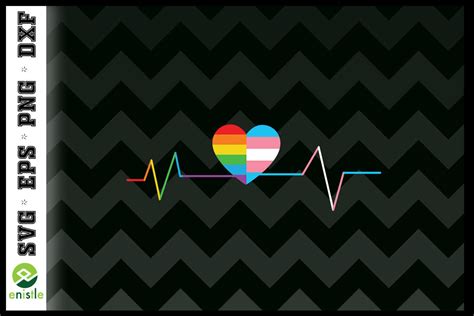 Lgbt Pride Heartbeat Love By Pecgine Thehungryjpeg
