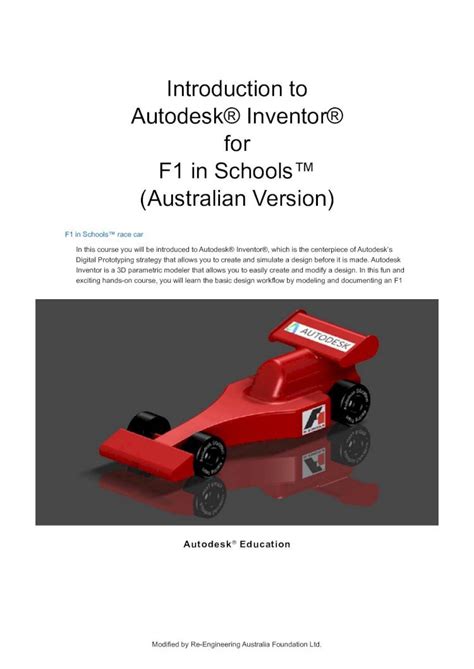 Pdf Introduction To Autodesk® Inventor® For F1 In Rea