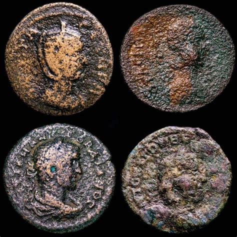 Imperio Romano Provincial Group Comprising Four 4 Coins To Clasify