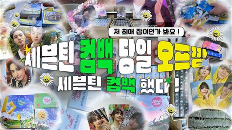 캐럿 브이로그 캐럿들의 쿵치 팍치 컴백 당일 앨범 오프깡 • 캐럿들의 세븐틴 음악의 신 뮤비 리액션 • 나 최애 잡이인가 • 앨범깡 • 헤븐 • Heaven