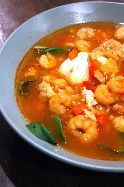As Minhas Receitas Sopa de Peixe Camarão e Ovo cozido