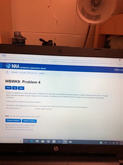 Solved Ps Webwork Webwork MU STAT LEC Chegg Com