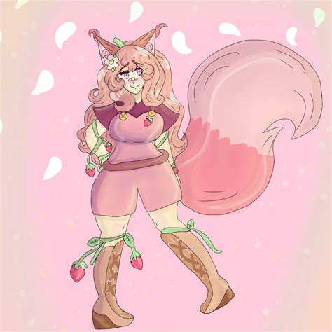 Oc Adoptable Phoebe The Strawberry Fox By Falloutmiku1028 On Deviantart