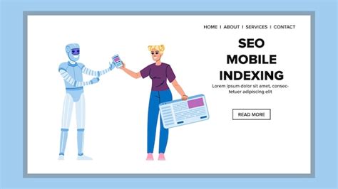 Premium Vector Optimization Seo Mobile Indexing Vector