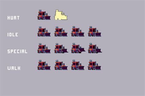 Robots Pixel Art Sprite Sheet Pack Behance