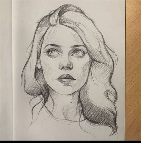Épinglé par Tatiane Vidal sur Drawings en 2024 Esquisse de visage
