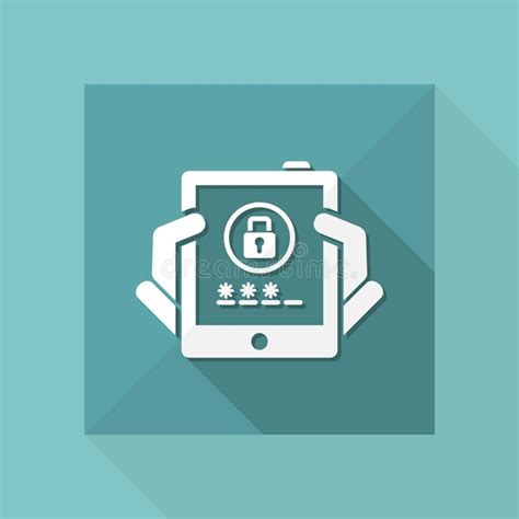Tablet Password Stock Vector Illustration Of Data Internet 119144052