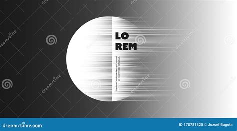 Black And White Minimalist Abstract Background Design Template Layout With Pixel Sorting Effect