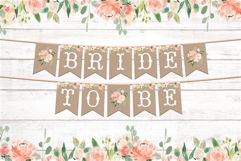 Bride To Be Banner Bridal Shower Banner Bride To Be Sign
