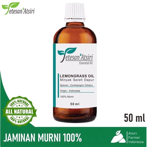 Jual 50ml Minyak Atsiri Sereh Dapur Murni 100 Lemongrass Pure