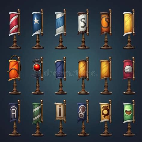 Symbol Flag Pole Game Ai Generated Stock Image Image Of Generated Waving 290914979