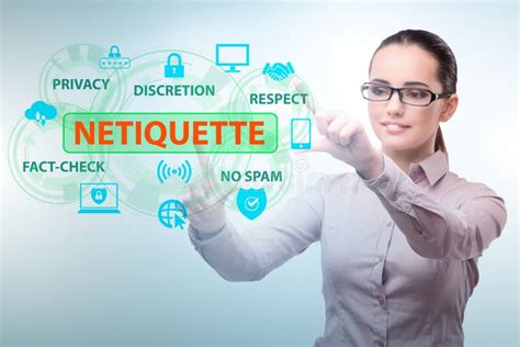 Concept Of Etiquette And Netiquette Stock Illustration Illustration