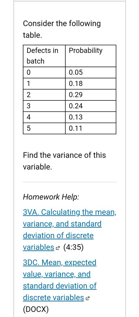 Solved Consider The Following Table Defects In Probability Chegg