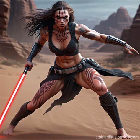Beautiful Female Sith Warrior Image Stable Diffusion Online