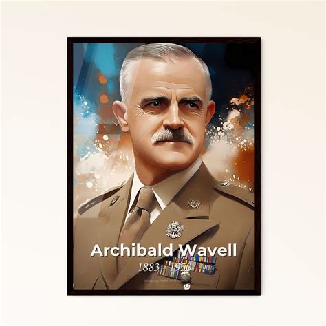 Portrait Of Archibald Wavell 1883 1950 Hebstreit