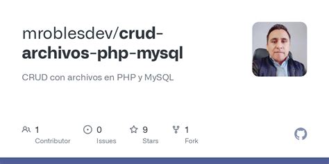 Crud Archivos Php Mysqlmodificaphp At Main · Mroblesdevcrud Archivos Php Mysql · Github
