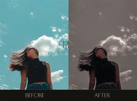 BLACK PRESETS Dark Presets Moody Lightroom Presets Dark Aesthetic Influencer Presets