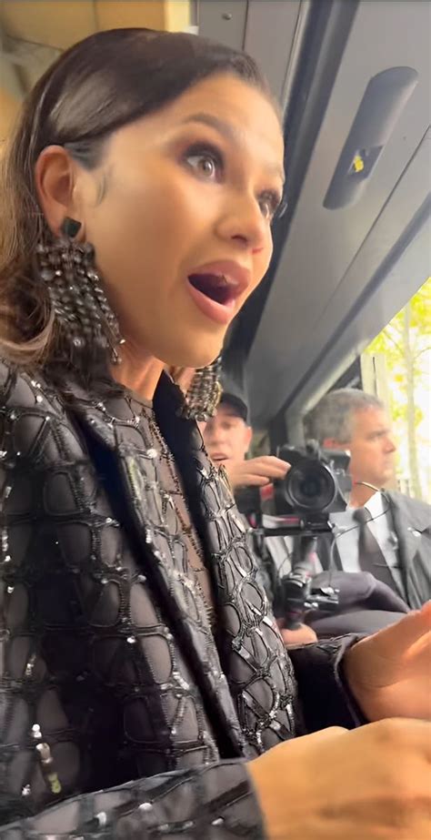 Zendaya At Valentinos Ss23 Show In Paris October 2 2022 In 2022