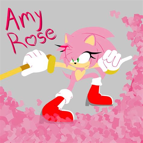 432791 Safe Artistcyancide Amy Rose Sonic Eulipotyphlan