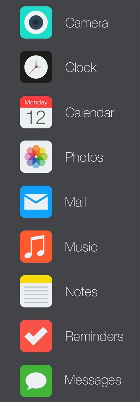 Ios7 Redesign Concepts Graphic Design Junction