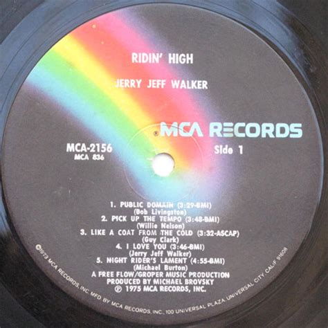 Jerry Jeff Walker Jerry Jeff Ridin High 中古レコード・中古cdのdisk Market 中古