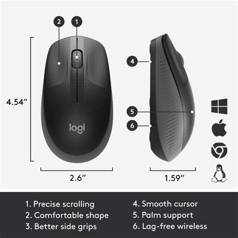 Logitech M190 Siyah Kablosuz Optik Mouse