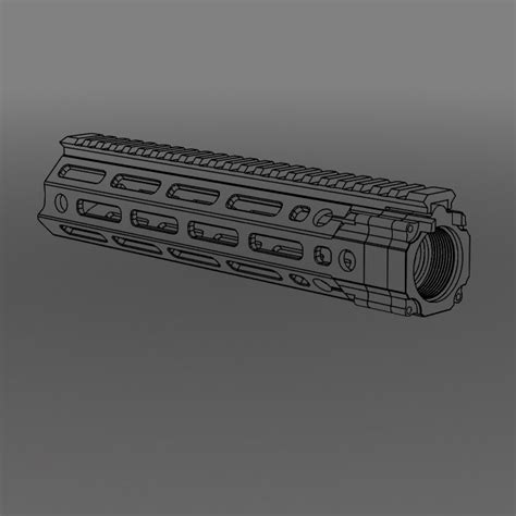 3mf File Daniel Deense 9 5 Mfr Mlok Style M4 Ar15 Ris Handguard 👽
