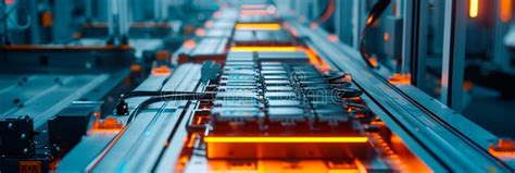 Automated Pcb Assembly Line Stock Image Image Of Product Robot