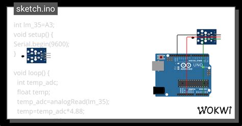 Lm 35 Wokwi ESP32 STM32 Arduino Simulator