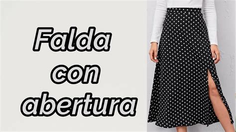 Falda con abertura en la pierna línea A No necesitas saber nada de