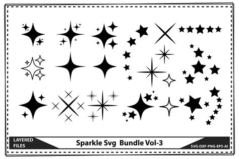 Sparkle Svg Bundle Vol 3 Graphic By Craft Store · Creative Fabrica