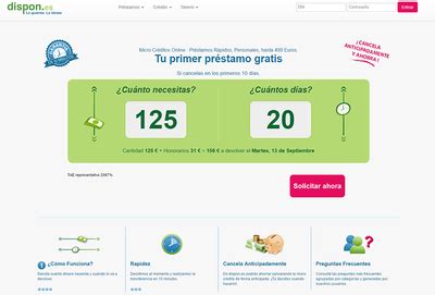Opiniones sobre los créditos de Dispon Credy24 es