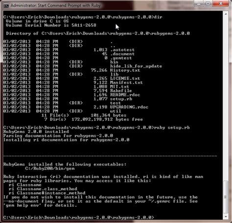 How To Setup Ruby On Rails In Windows 7 Erich Stauffer
