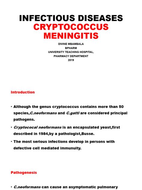 Cryptococcus Meningitis Pdf