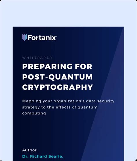 Post Quantum Cryptography Pqc Fortanix