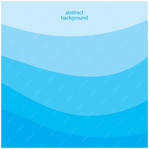 Premium Vector Blue Wave Vector Abstract Background Flat Design Stock