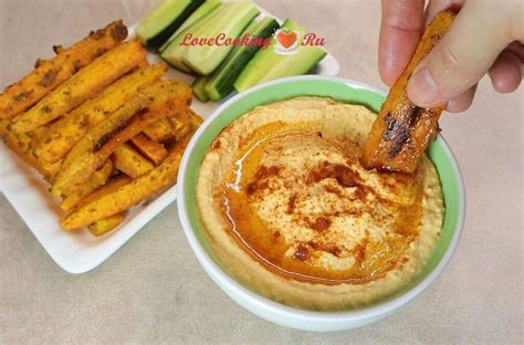 Хрустящие морковные палочки с хумусом можно в пост