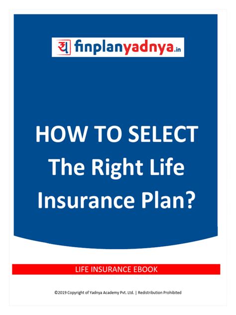 How To Select The Right Life Insurance Plan Pdf Insurance Life