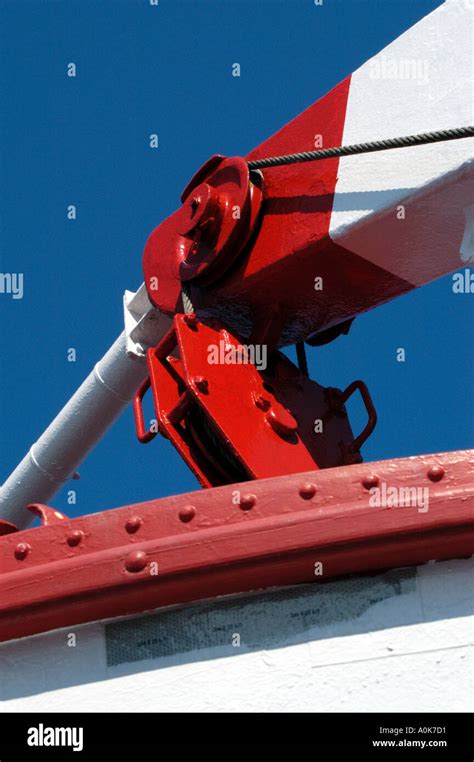 Crane On A Ship Stock Photo Alamy