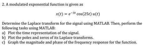 Solved Can U Answer All Using Matlab It Is All Under The Chegg Com
