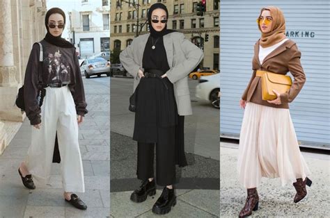 Inspirasi Fashion Hijab Street Style Ala Hijabers Luar Negeri Yang