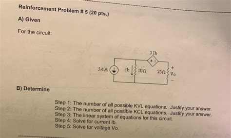 Solved Reinforcement Problem 5 20 Pts A Given For The