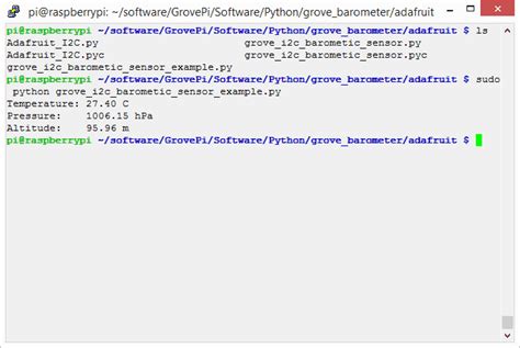 Grove Barometer Sensor Seeed Studio Wiki