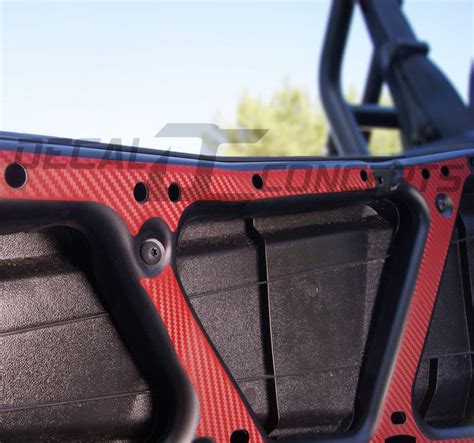 Carbon Fiber Interior Door Frame Decal Kit For Polaris Rzr 1000 Decal Concepts