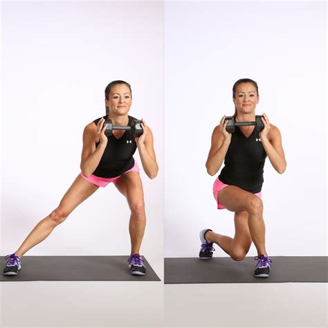 Circuit One Side Lunge To Curtsy Squat Workout For Abs Butt And