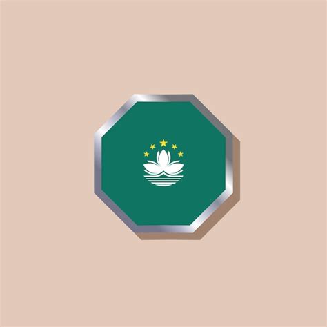 마카오 국기 템플릿의 그림 프리미엄 벡터
