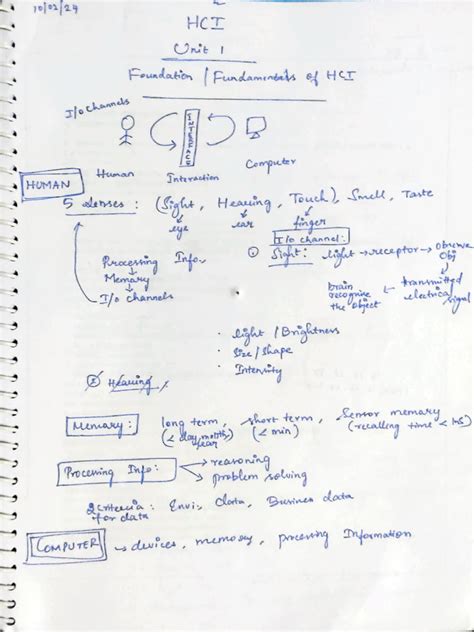 Hci Class Notes Pdf