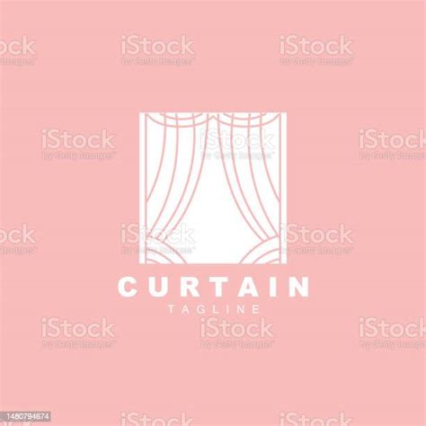 가정 및 전시 커튼 로고 디자인 건물 장식 벡터 일러스트 레이 션 0명에 대한 스톡 벡터 아트 및 기타 이미지 0명