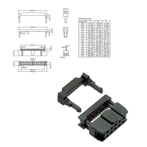 5 шт Разъем IDC-10F IDC10F IDC10 IDC-10 (FC-10ASNA) - купить с ...